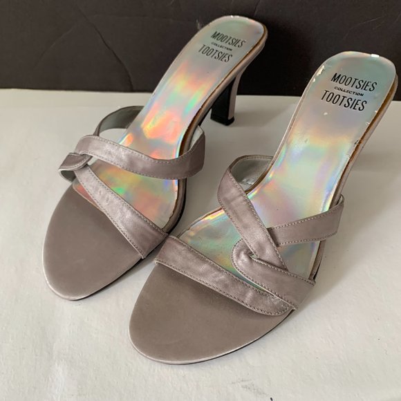 Mootsies Tootsies | Shoes | Mootsies Tootsies Collection Silver Satin ...